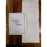 Magnolia Registers Check Registers for Deskbook Checks, Secretary Desk ...