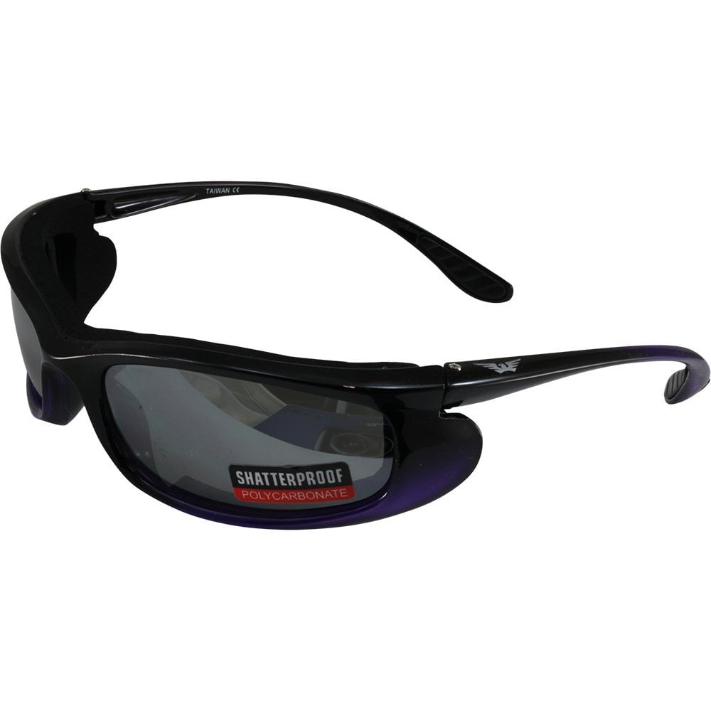 Global Vision Shadow Motorcycle Riding Sunglasses Two-Tone Black and ...