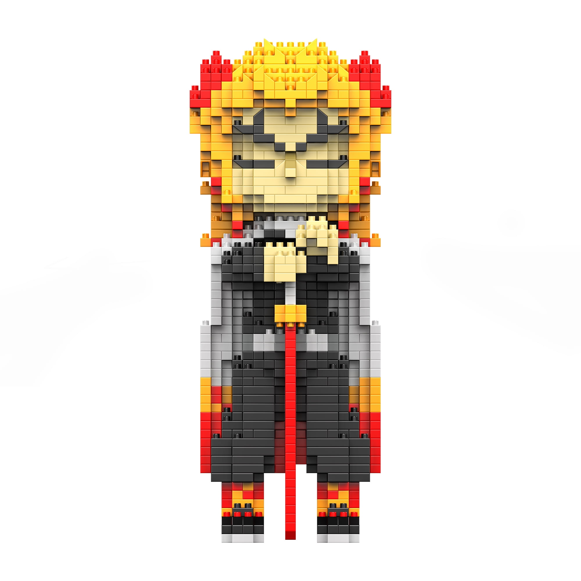 MACTANO Anime Demon Slayer Rengoku Figure Building Set Micro Mini Headz ...
