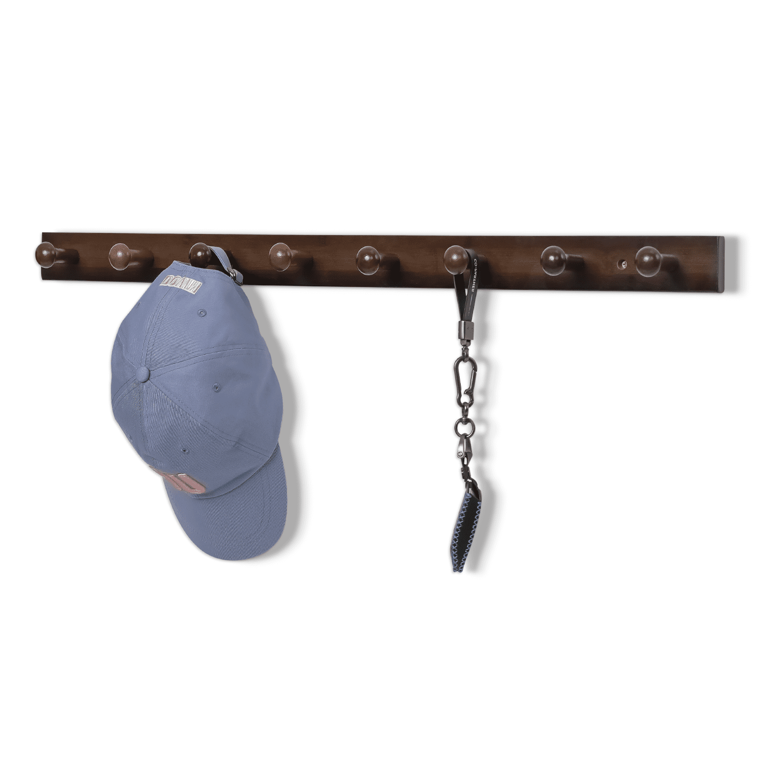 Magshion Bamboo 8 Hooks Wall Mounted, Modern Hat Scarf Keys Storage ...