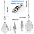 2PCS Crystal Ceiling Fan Pull Chain, Decorative Fan Pull Chain Pendant ...