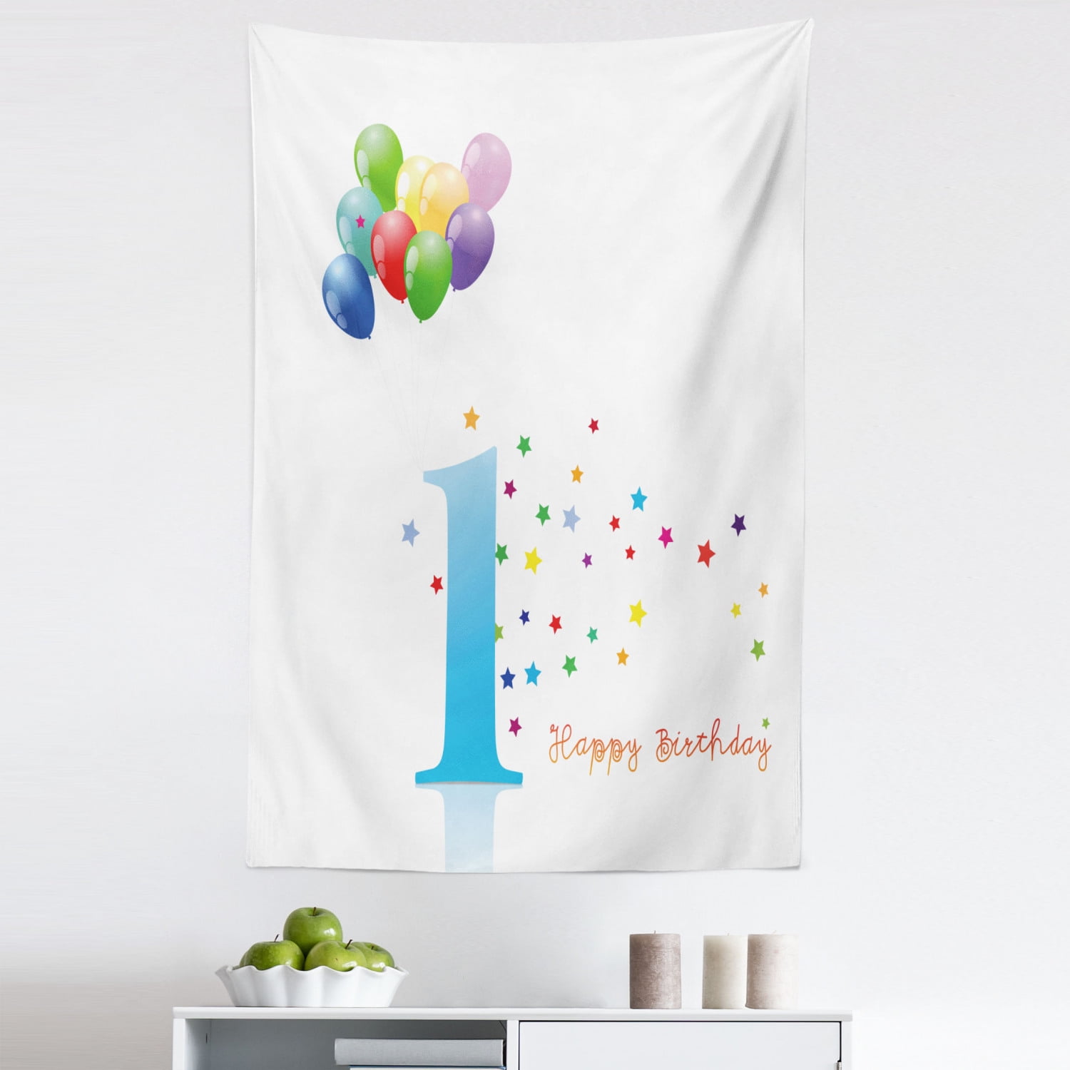 Colorful Tapestry, Party Theme with Abstract and Colorful Stars and ...