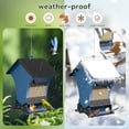 1-Pack 5LB Metal and Polycarbonate Hanging Bird Feeder, Squirrel ...