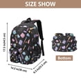 DIXRUYEE Kawaii Style Makeup Pattern Backpack for School 14”Laptop ...