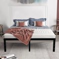 OmiNight Metal Platform Bed Frame King,18 Inches High with Storage,Non ...