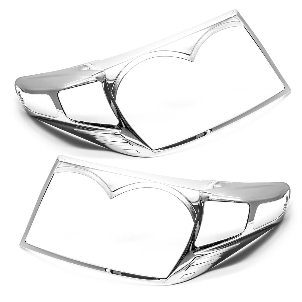Sizver Chrome Headlight Covers For 2008-2012 Toyota Land Cruiser*pre ...