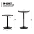 Free Shipping! MoNiBloom Modern Round Bar Table, Height Adjustable Bar ...