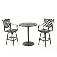 Find Your Perfect Cobb Outdoor 3 Piece Cast Aluminum Bar Set Shiny