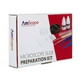 AmScope Microscope Slide Preparation Kit Including Slides, Stains New ...
