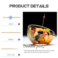 BESTYASH 100Pcs Bamboo Fruits Picks Assorted Color Decorative Cocktail ...