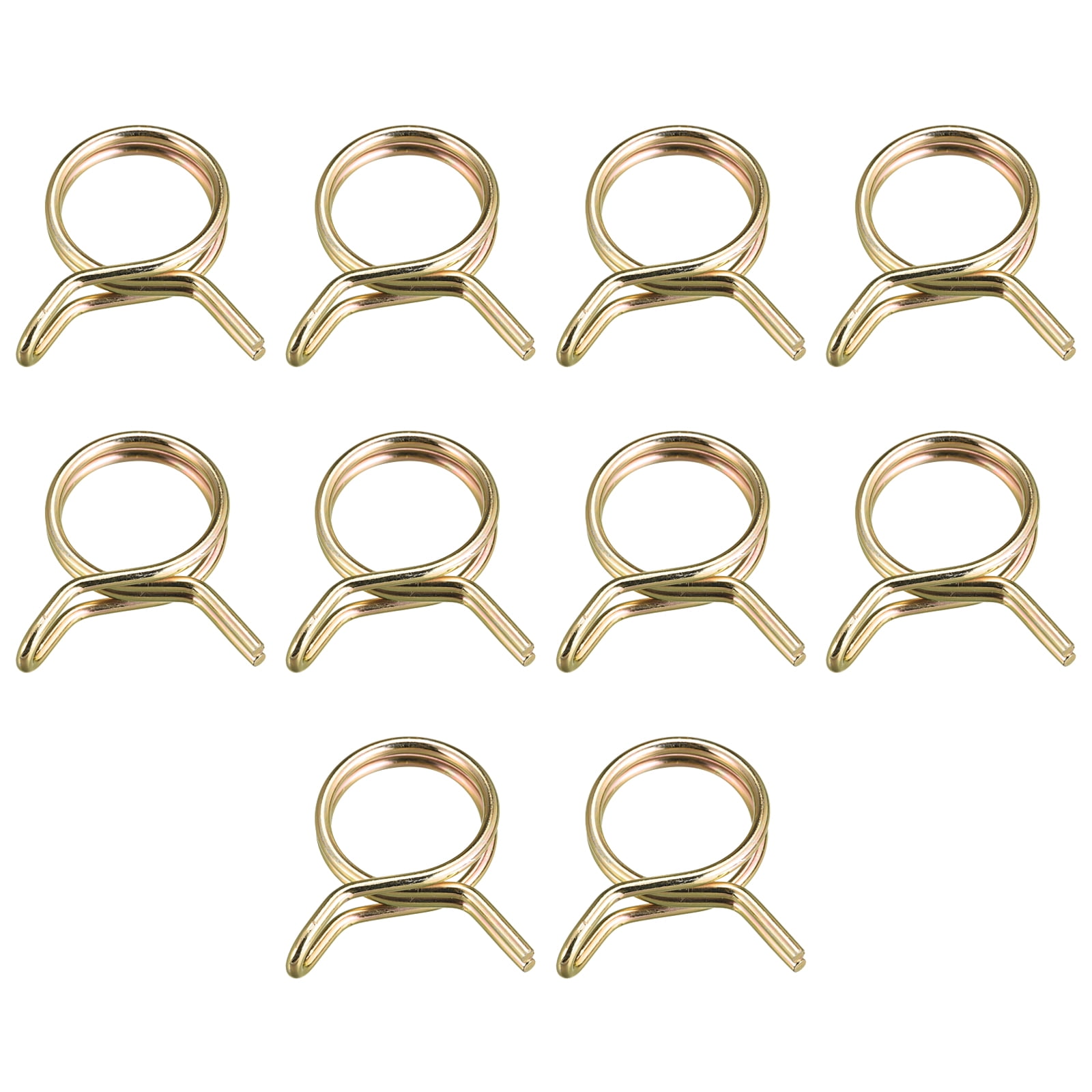 Double Wire Spring Hose Clamp, 65Mn Steel 23mm Fuel Line Silicone Tube ...