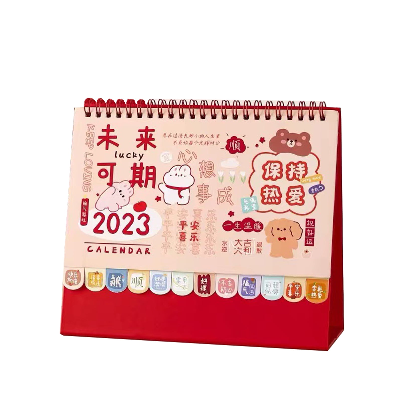 2023 Kawaii Cartoon Desk Calendar Daily Schedule Planner Office School ...