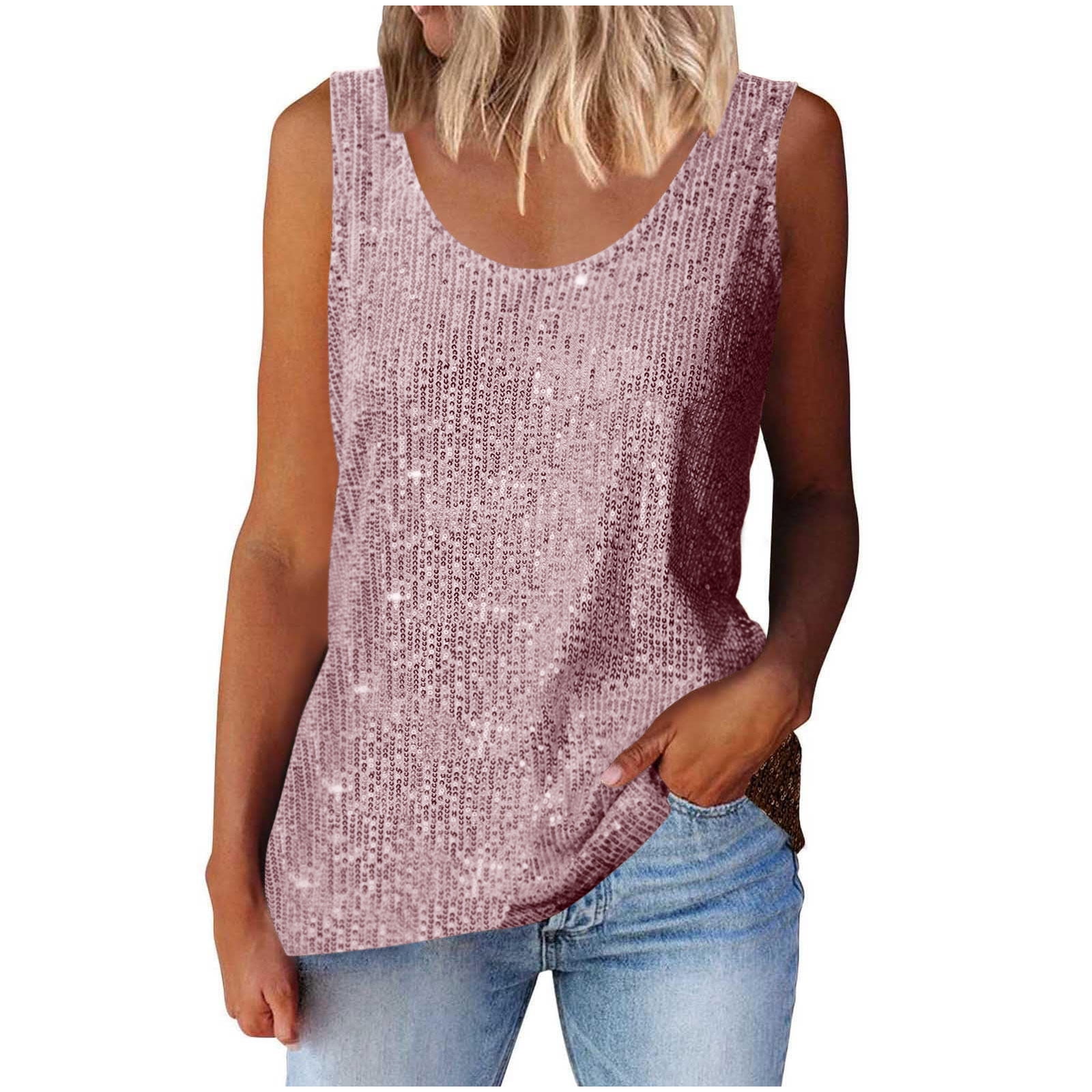 Click here for Akoee Womens Sequin Tops  Fashion Womens Summer Sp... prices