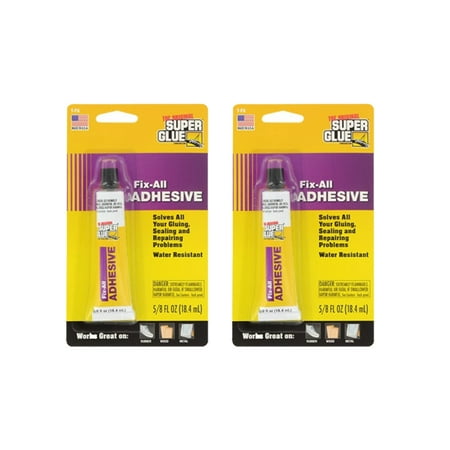 The Original Super Glue Fix All Adhesive 2 pieces (5/8 oz ea) Multi ...