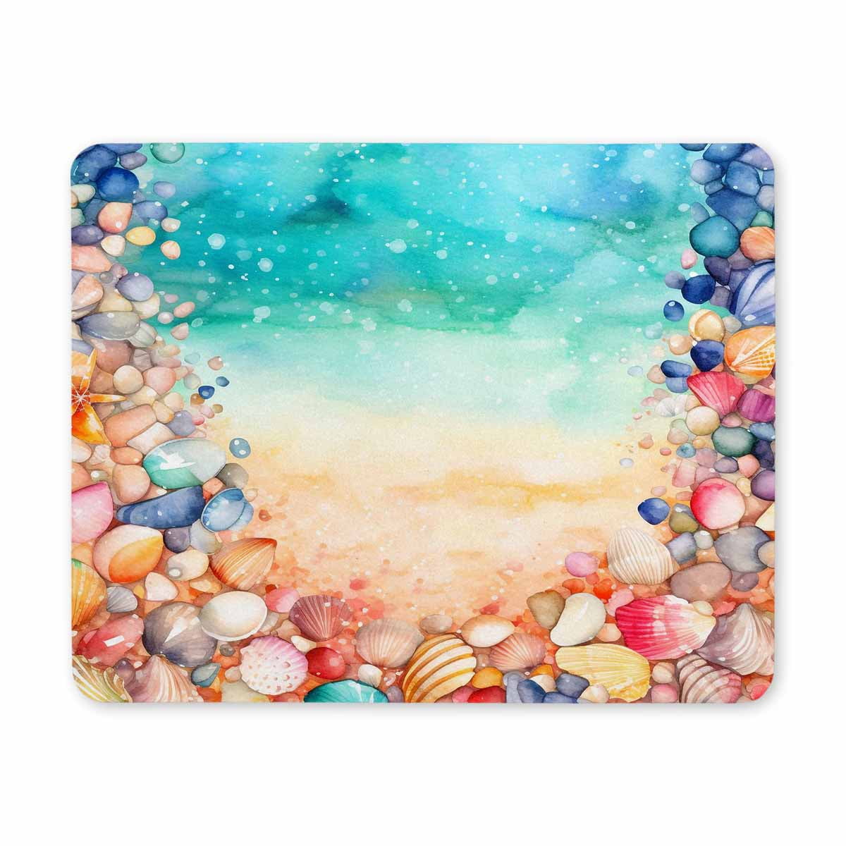 Ocean Mouse Pad Design, Non-Slip Surface, Rubber Base, Small Office ...