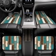4-Piece Car Floor Mats Set, Wooden Texture Crystal Velvet Automotive ...