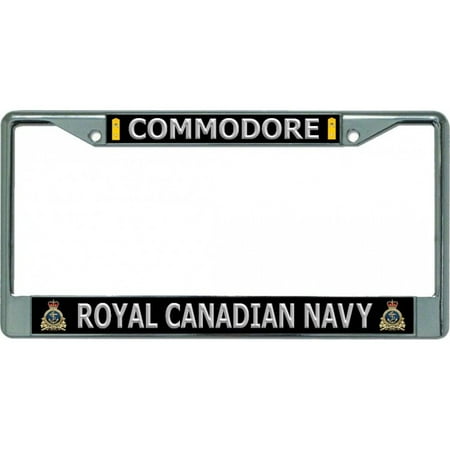 Royal Canadian Navy Commodore Chrome License Plate Frame | Walmart Canada