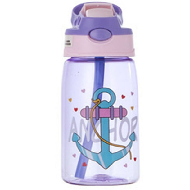 AMERTEER Kids Cartoon Water Bottle Built in Carrying Loops Bottle for ...