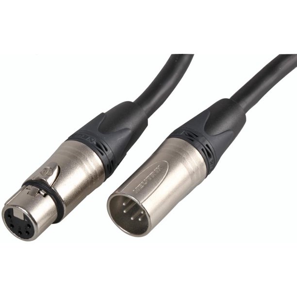 VAN DAMME - 5-Pin XLR DMX Lighting Control Lead Male to Female 1m ...