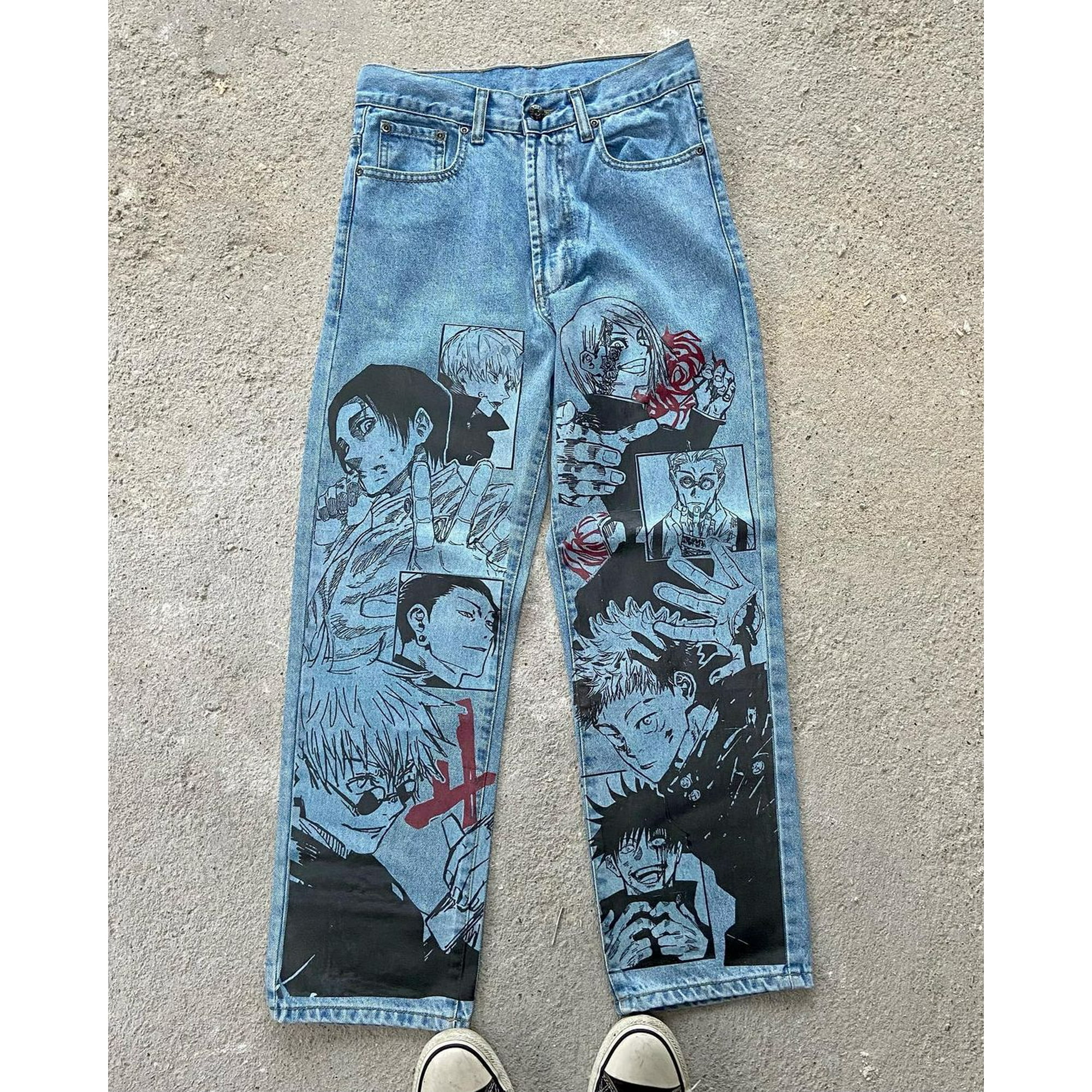 Click here for Jnco Harajuku Anime Graphic Wide Leg Jeans Streetw... prices