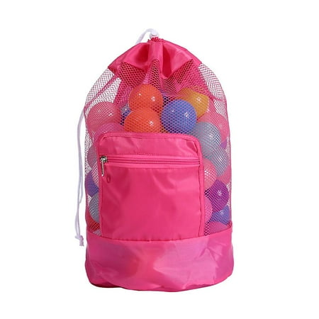 Mesh Bag Kid Clothes Toys Folding Backpack Beach Toy Storage Bags ...