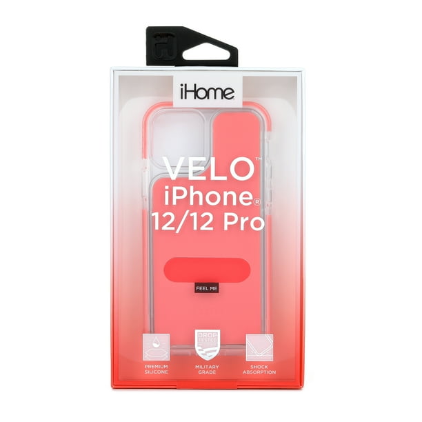iHome Silicone Velo Case for iPhone 12/12 Pro (Coral) - Walmart.com