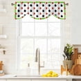 Childhood Red Fruit Tie Up Valance Curtains Green Cartoon School Season ...