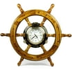 Nagina International Nautical Time Tide Clock On Premium Wooden Base ...