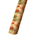 Assorted Christmas Kraft Wrapping Paper - Vintage Holiday Gift Wrap ...