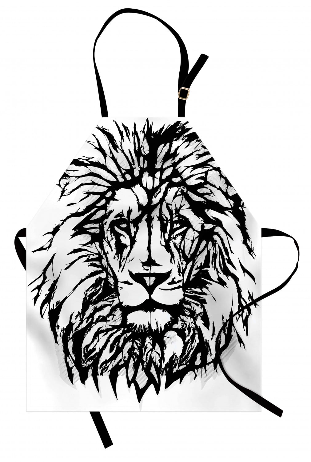 Lion Apron Sketch Art of African Safari Animal King of the Jungle ...