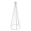 Northlight 5' Blue and White LED Lighted Twinkling Show Cone Christmas ...