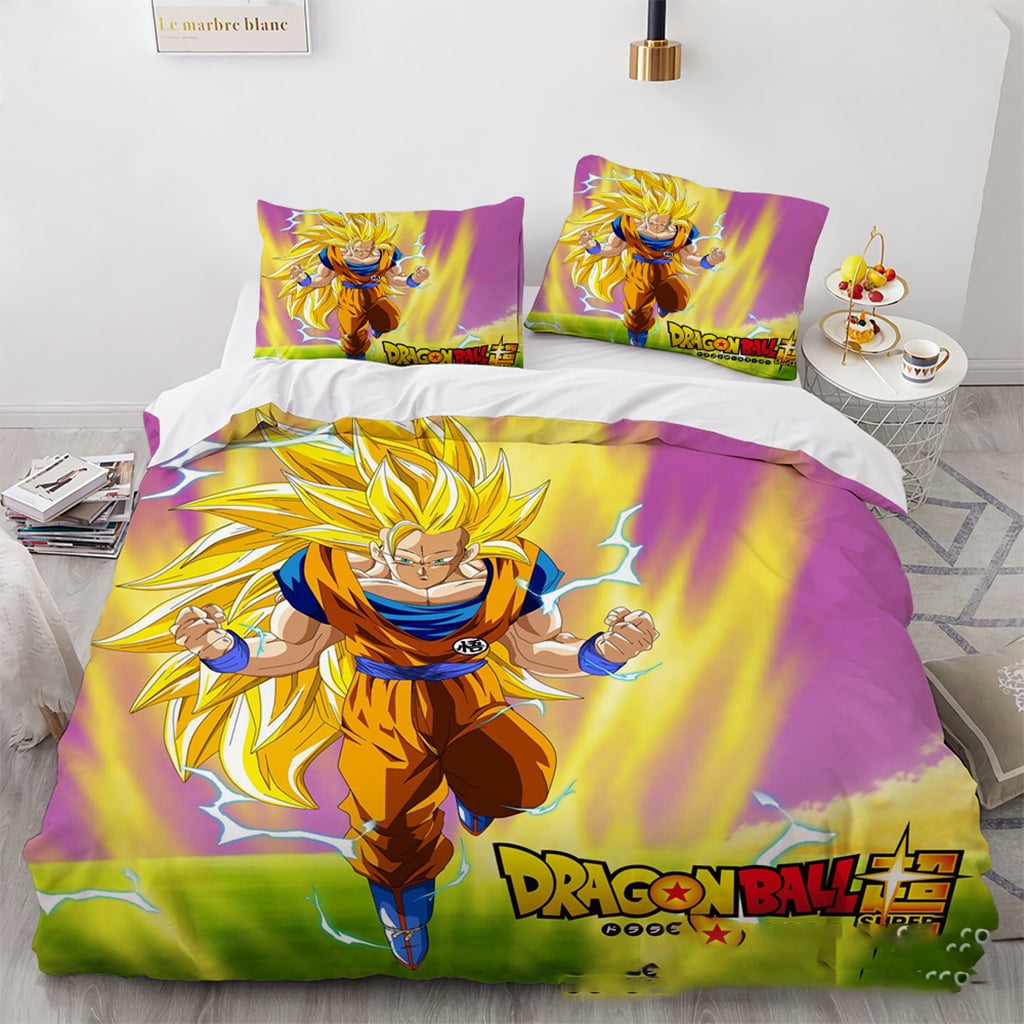 Dragon Ball Goku Bed Set 3D Print Quilt Cover Full King Queen Twin Size ...