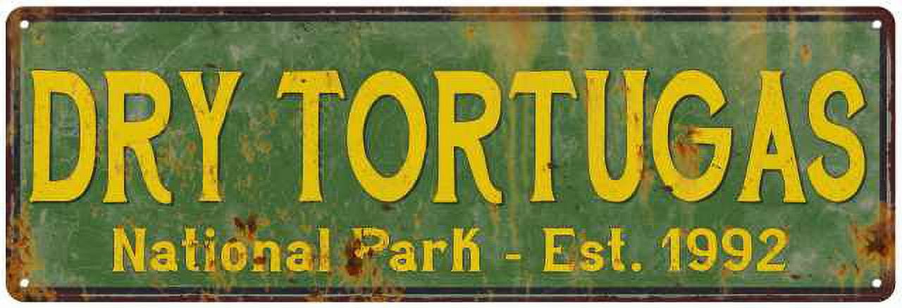 Dry Tortugas National Park Rustic Metal 8x24 Sign Cabin Wall Decor ...