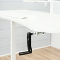 VIVO White 63" x 32" Height Adjustable Stand Up Desk Frame with Table ...