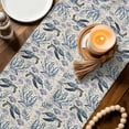 Coastal Ocean Table Runner Linen Burlap Table Runner 72 Inches Long ...