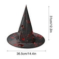 XEOVHV Halloween Witch Hat Props,Witches Hats,Bloodstained Printing Witch Hat - Witch For ...