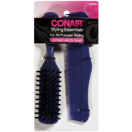 Conair Styling Essentials All-Purpose Styling Brush & Comb Set, 2 count ...