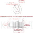 316 Stainless Steel Thru-Hull Fitting, w/Nut & Custom Gasket, Corrosion ...