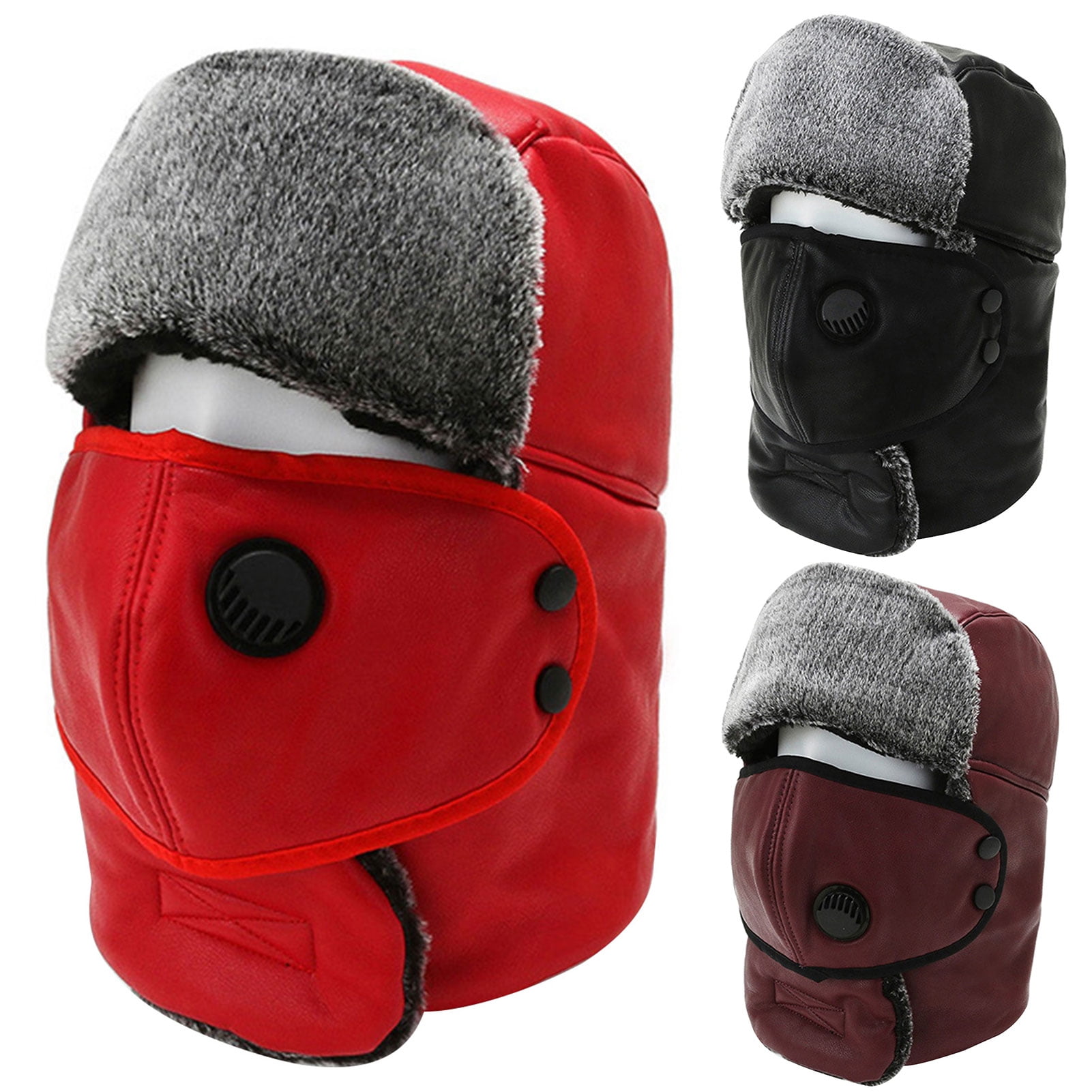 Windfall Unisex Winter Windproof Hat, Ski Hat Ushanka Trooper Trapper ...