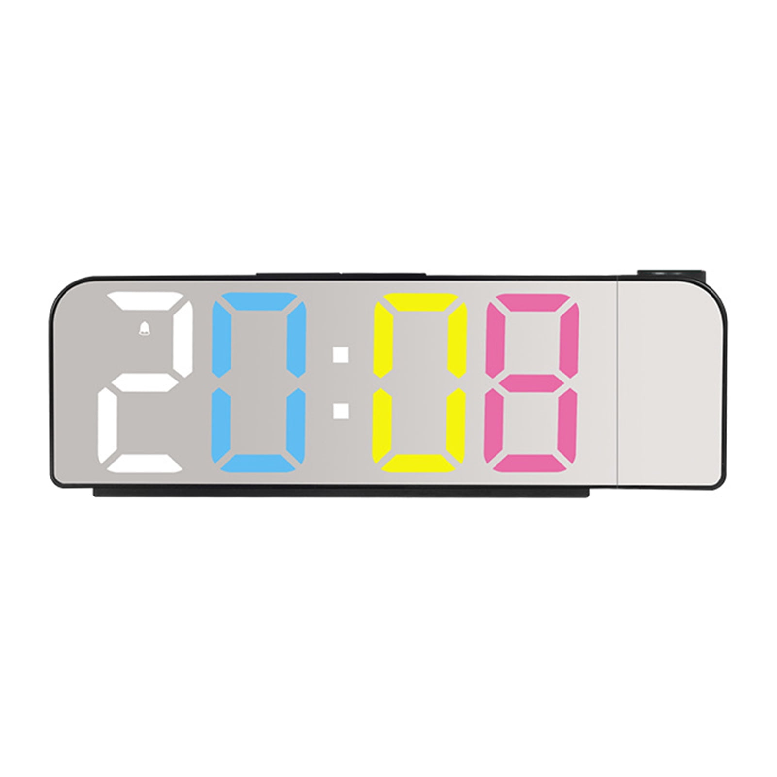 Lomubue Alarm Clock Temperature Display Easy to Read Desktop Projection ...