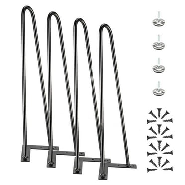 BENTISM Hairpin Table Legs 26 inch, Set of 4 DIY Desk Table Legs 3 Rods ...