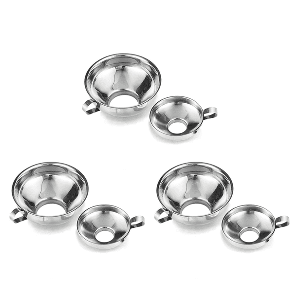 Canning Funnel, 6 Pack Stainless Steel Canning Supplies Kitchen Funnel ...