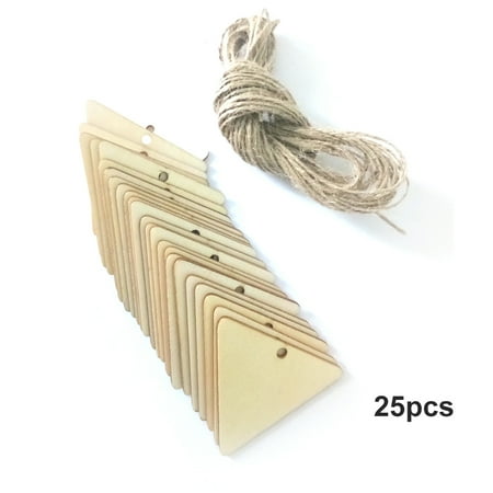 DIY Triangle Wooden Hanging with Natural Wood Chips for Wedding ...