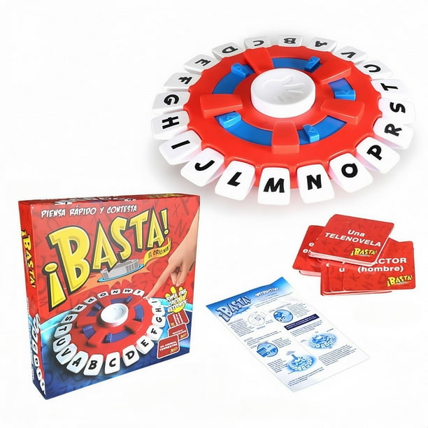 Juego de mesa Basta Think A Words Game, juguete para aprender español ...