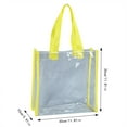 Stadium Approved Clear Tote Bags 12 x 12 x 6 Inch Large Clear Plastic ...