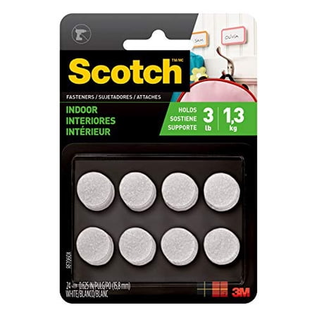 Scotch Multi-Purpose Hook and Loop Fasteners, 5/8 in x 5/8 in, Circles ...