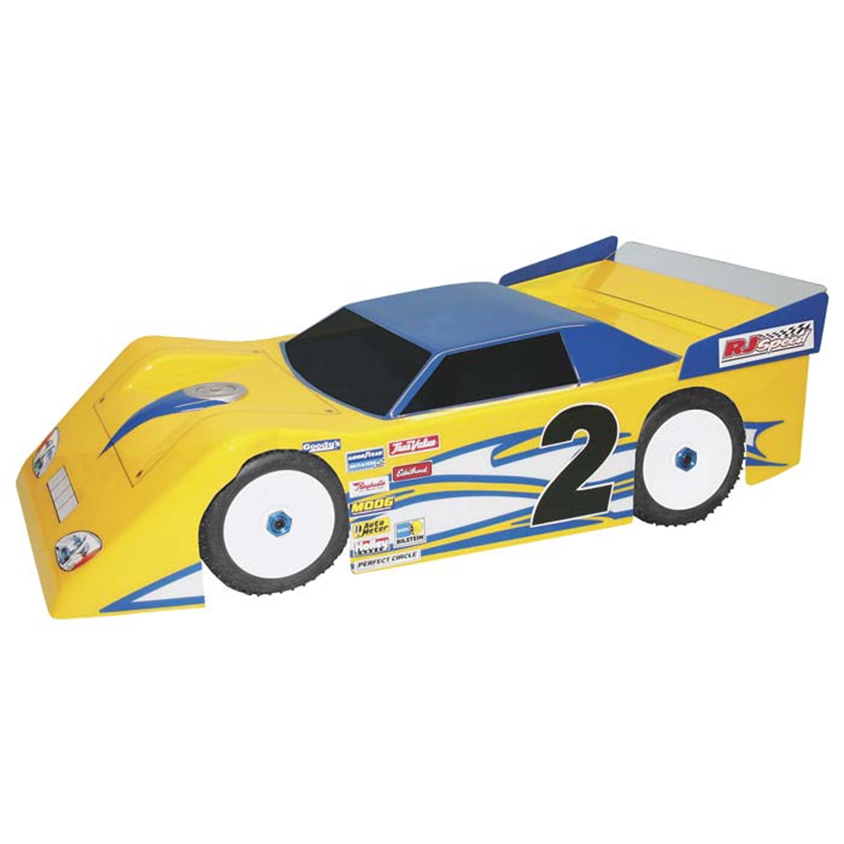 RJ Speed Mega Wedge 1/8 Dirt Oval Body .060 RJS1030 Car/Truck Bodies ...