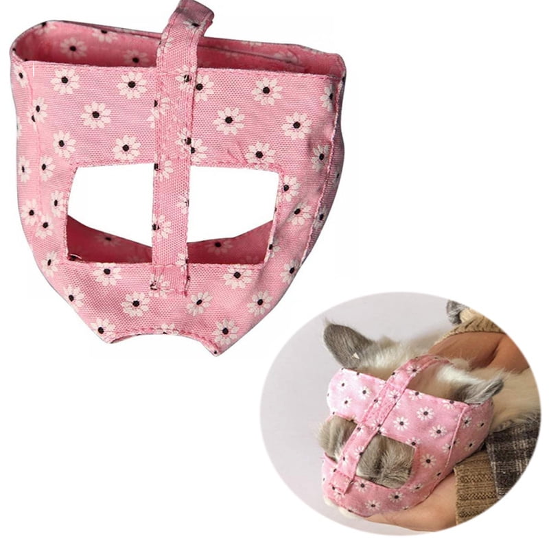 Magazine Cat Muzzle with Flower Printed, Cat Mouth Guard Muzzles for ...