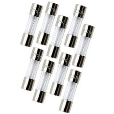 Value Pack: 10 Pcs F5AL Fast-Blow Fuse 5A 250V Glass Fuses 5 x 20 mm ...