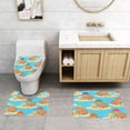 3-Piece Set Of Non-Slip Water Absorbent Bathroom Mats Washable ...